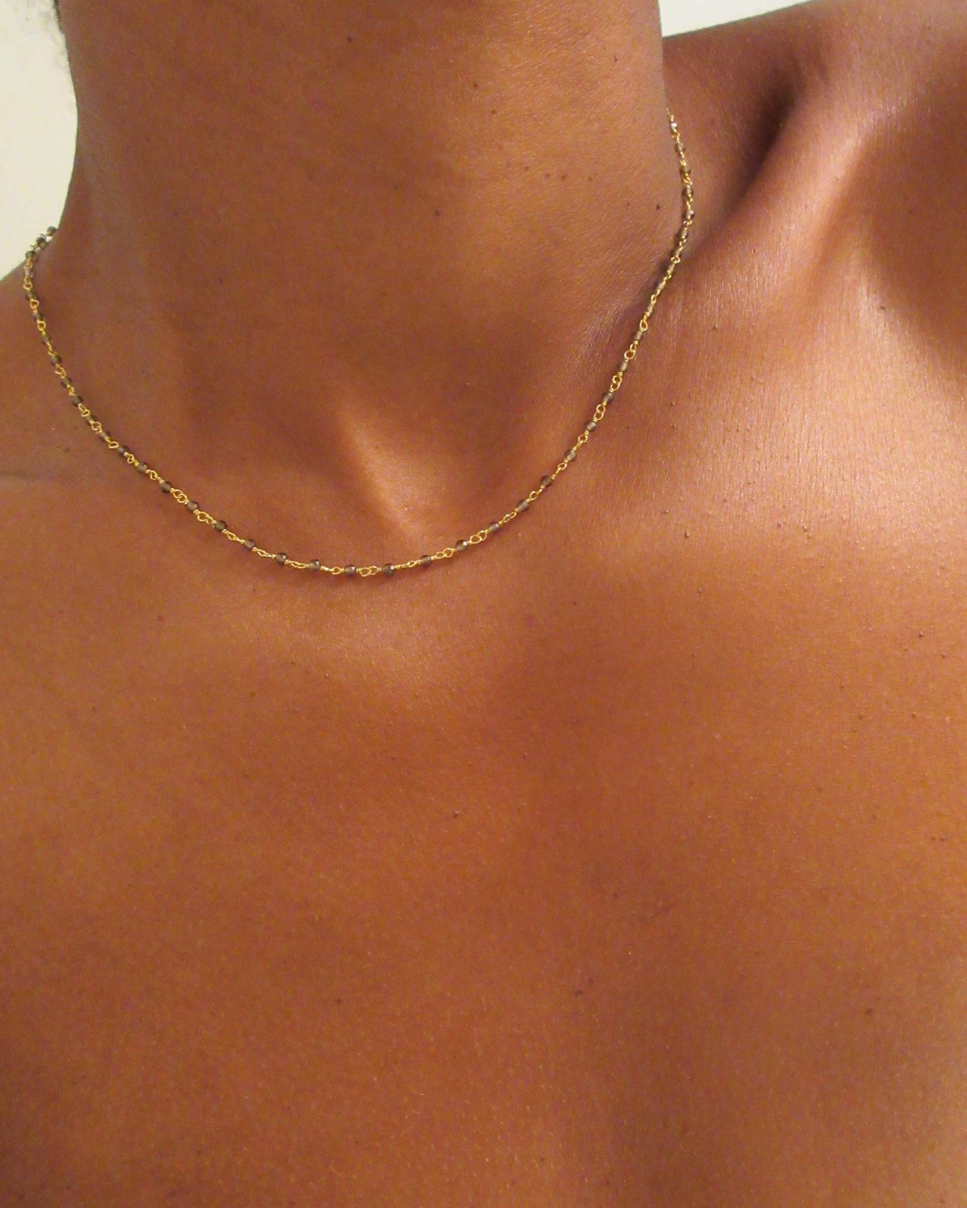 The Sacred Layer of Transformation Necklace - Smoky Quartz Jewelry